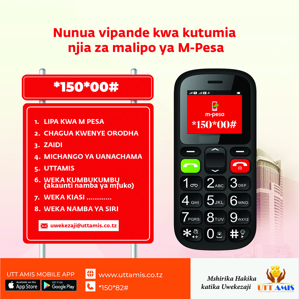 Buy Units Through M-PESA – UTT Asset Management And Investor Services PLC