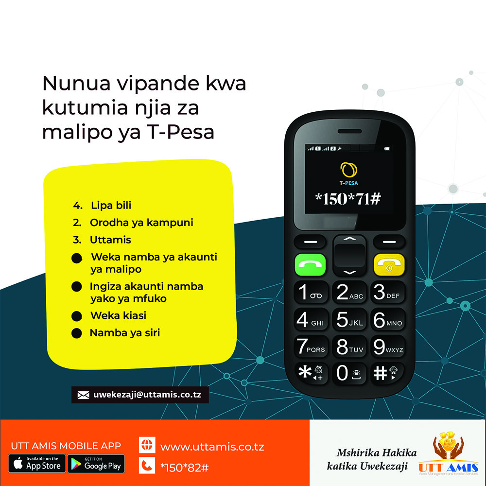 Invest With Us||through | Mobile | Operators||t Pesa – UTT Asset ...
